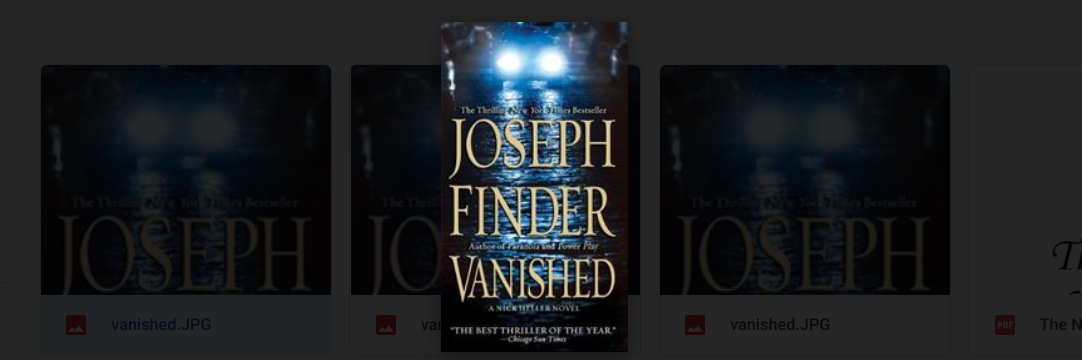 Book Review: “Vanished” by Joseph Finder – TracyReaderDad: Book Reviews